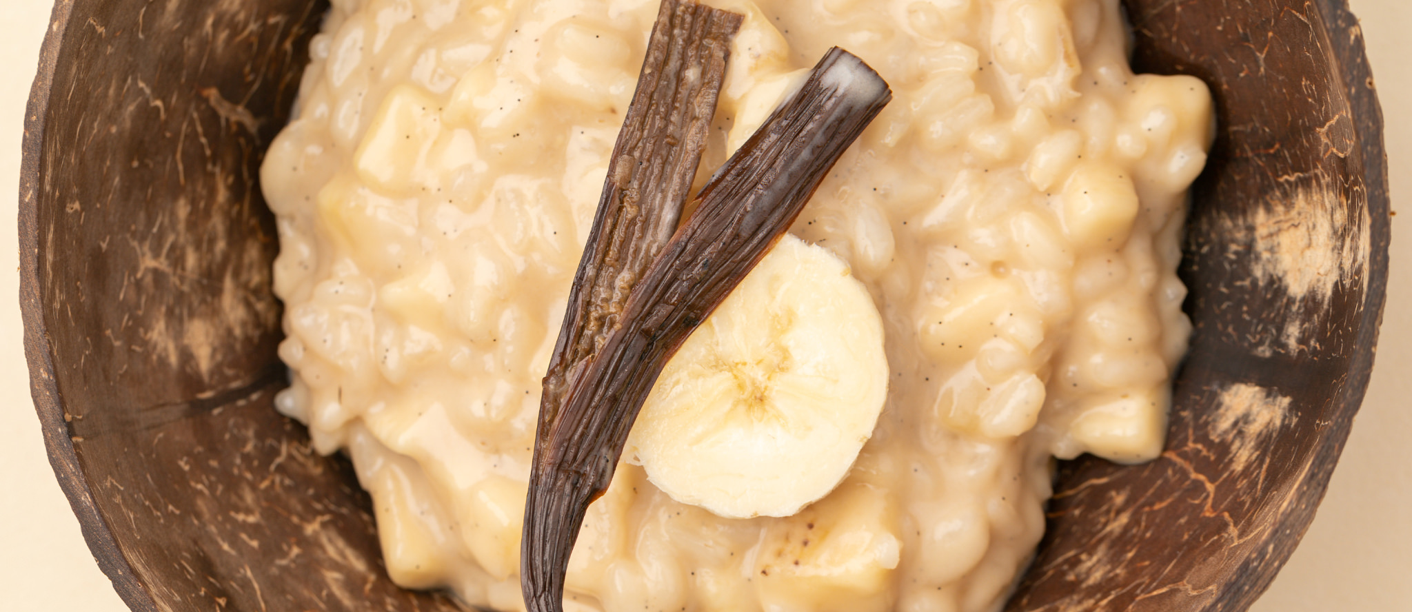 Riz au lait de coco-vanille-banane